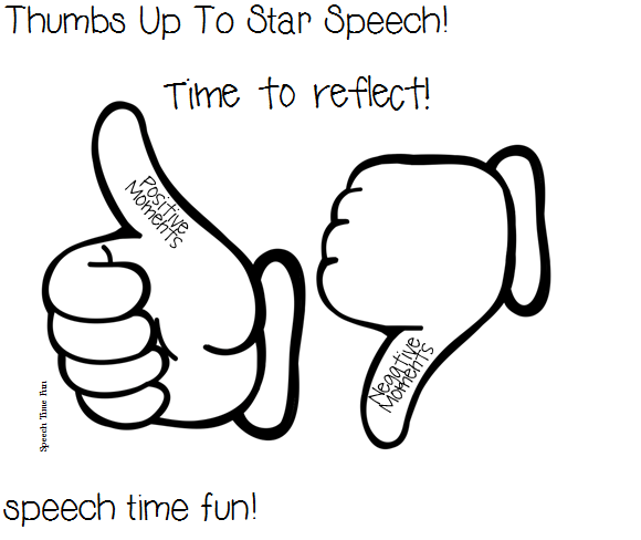 Reading Comprehension Stories: Thumbs Up To Star Speech: Fluency or ...