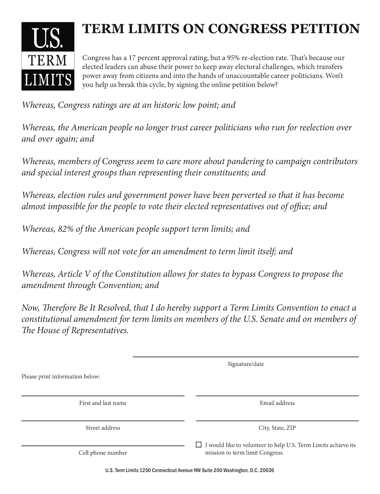 Viable Opposition: Congressional Term Limits