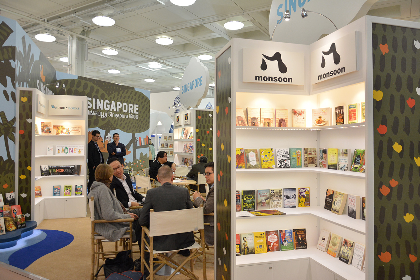 Booth Illustrations for the National Book Development Council of Singapore