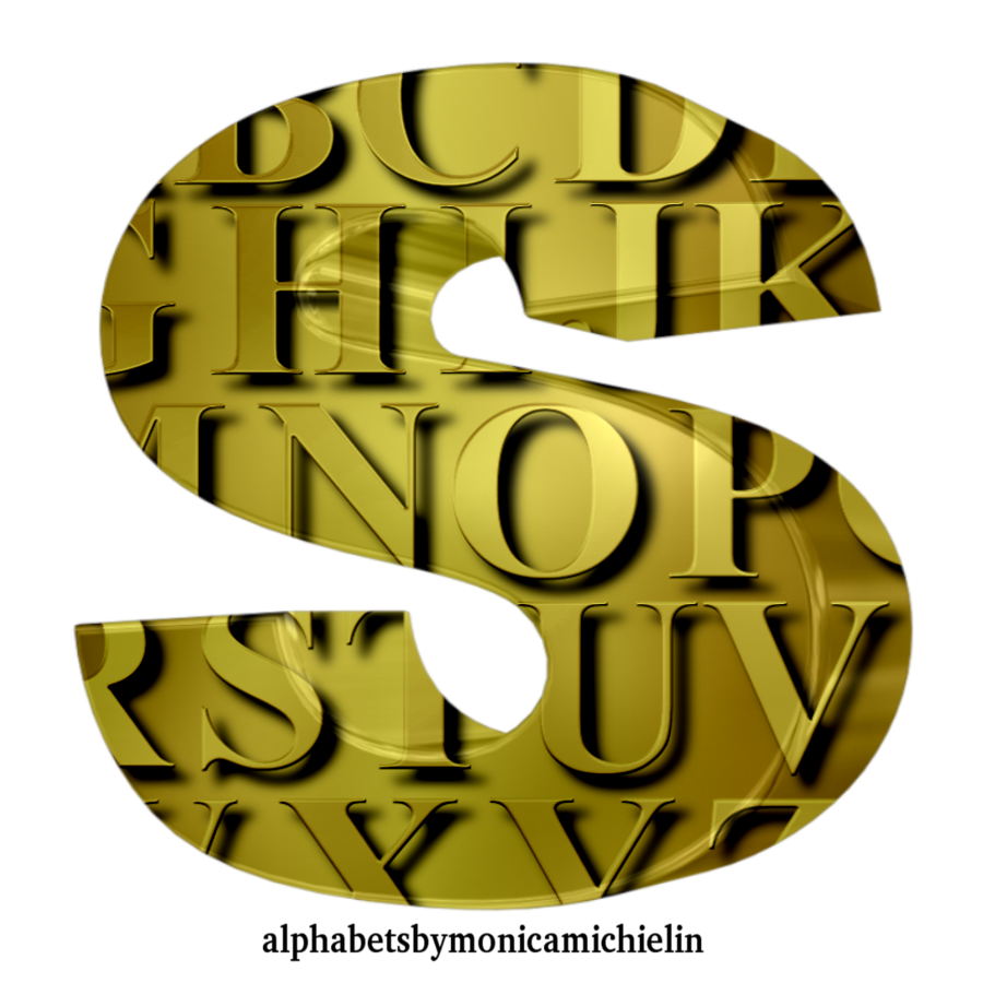 M. Michielin Alphabets: GOLDEN LETTERS TEXTURE ALPHABET AND ICONS PNG