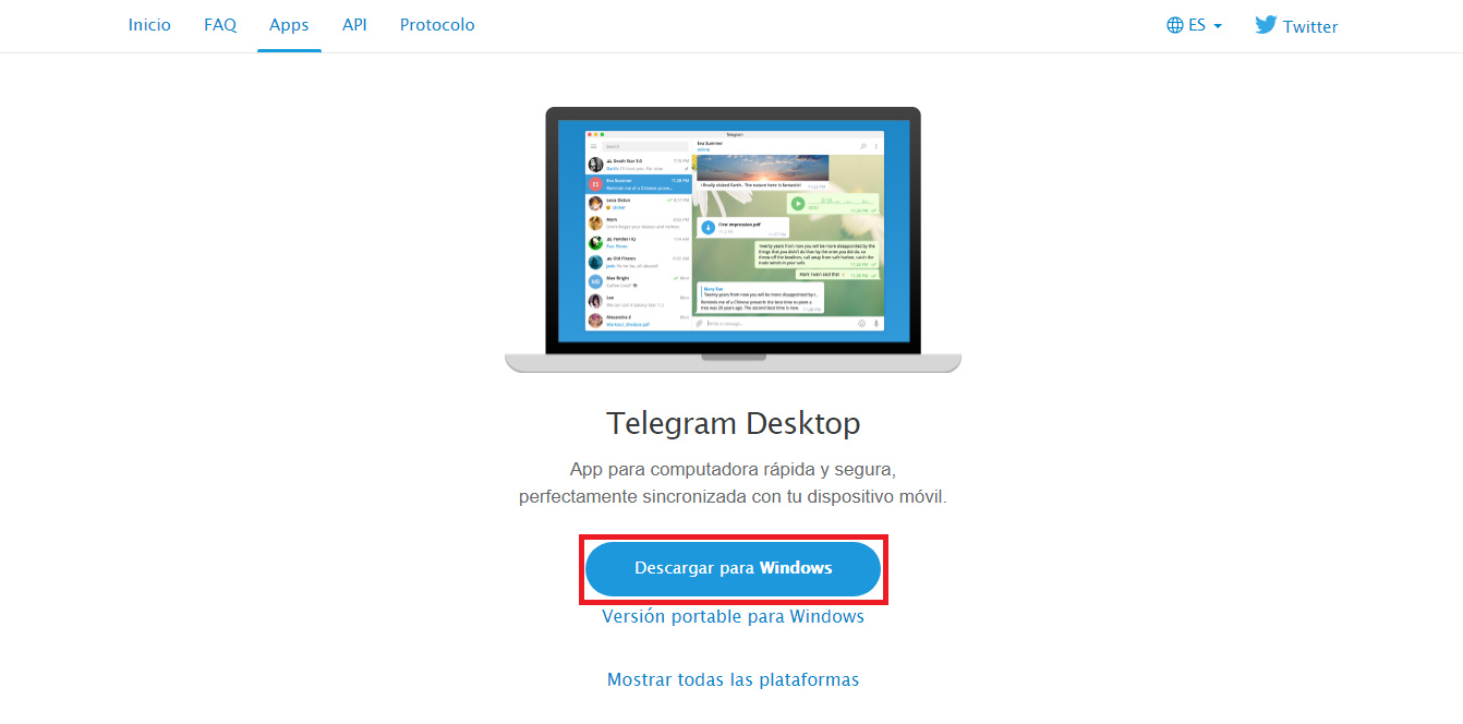 ¿Cómo descargar Telegram para PC?