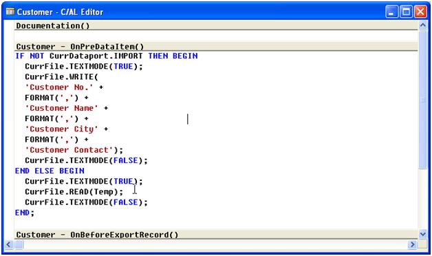 Data port with Headers