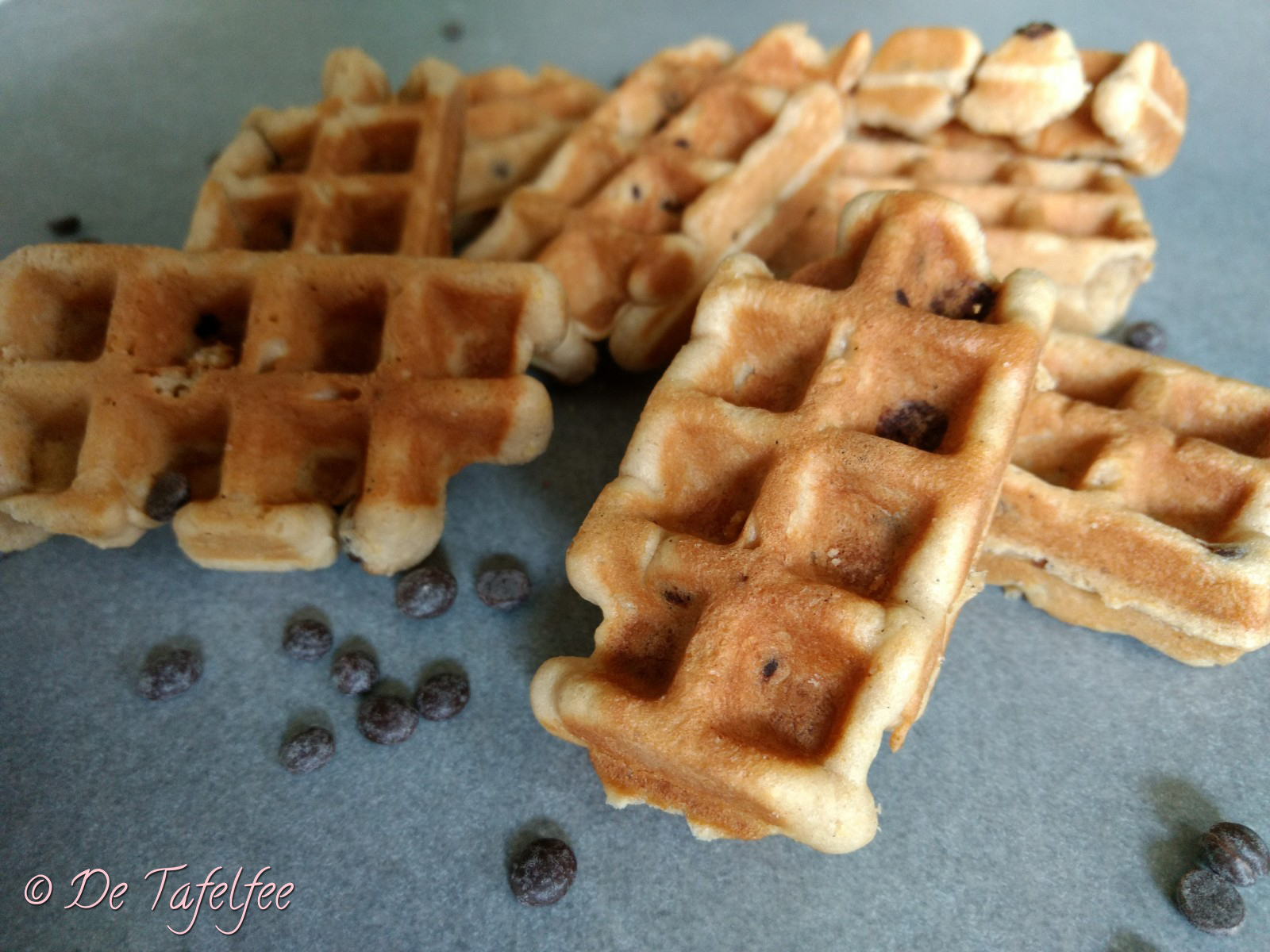 Wafeltjes met chocolade