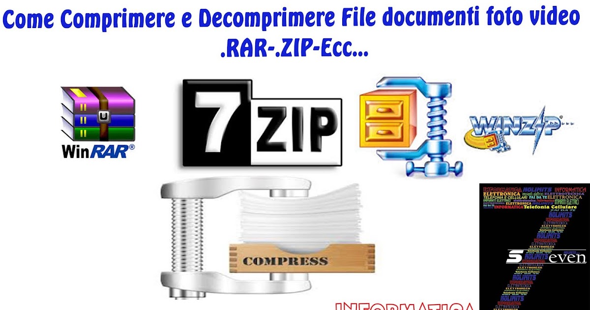 Come fare per... Come si fa...SevenNolimits: Come Comprimere e ...