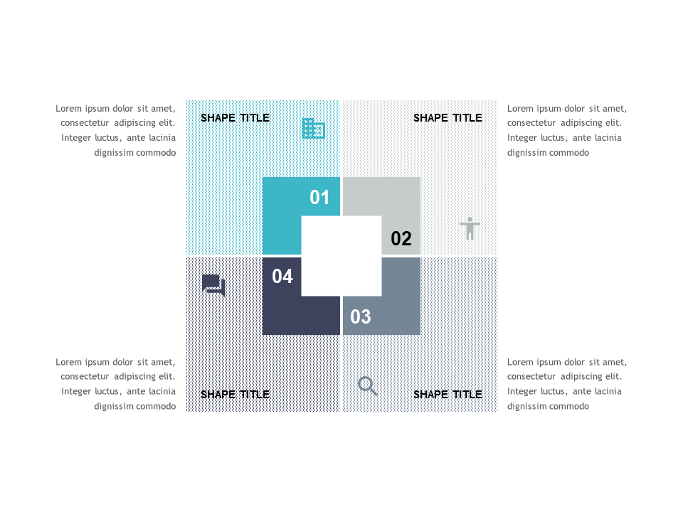 Square Circulation Expand PowerPoint Template - PowerPoint Free