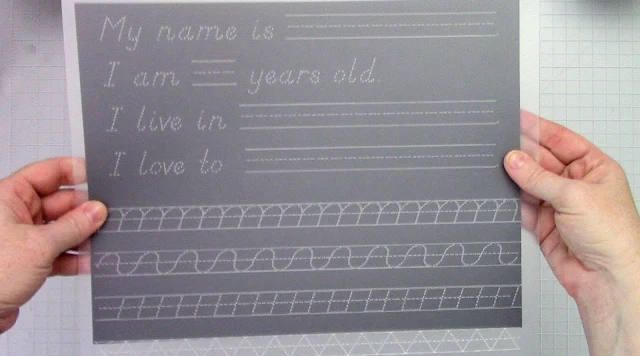 How to Make Reusable Handwriting Tracing Sheets from Cutting Mats ...