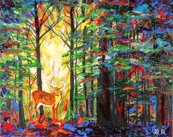 John Bramblitt, 1971 | Palette Knife painting from a blind artist ...