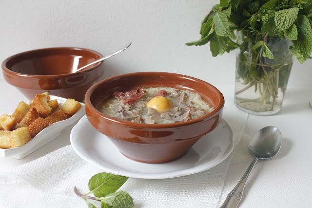 Sopa de menudillos ~ Con sabor a huerto