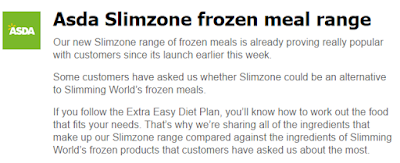 Official Statement From Slimming World on the Asda Slimzone Frozen Meals. | Sugar Pink Food ...