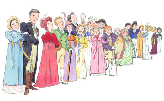 Jane Austen Today: Wall Prints of the Cast of Characters in Jane Austen ...