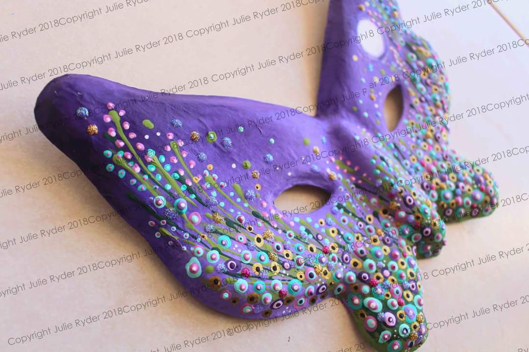 Made-By-Me....Julie Ryder: Paper Mache Butterfly Masks...