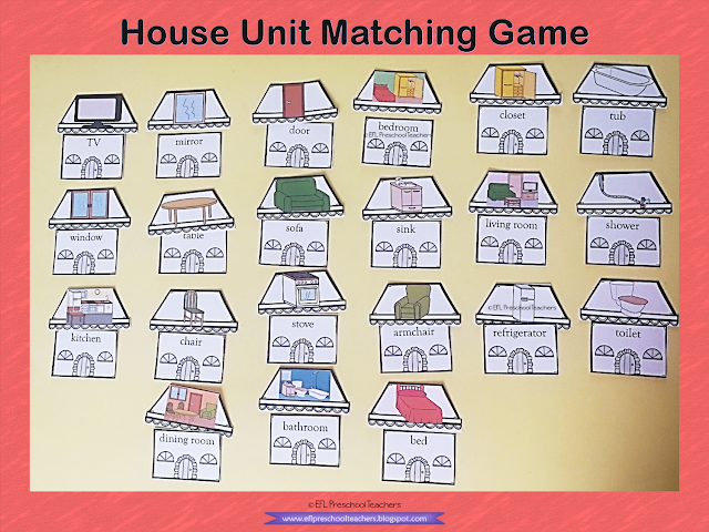 ESL/EFL Preschool Teachers: The furniture in the house unit for ESL ...