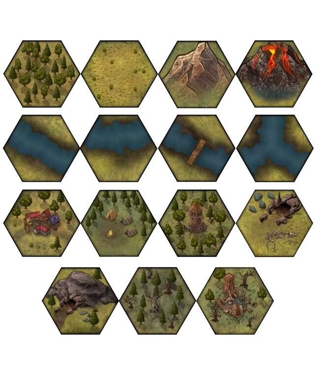 Red de Rol: Hexplorer: Digital Hex Map Tiles (Intro Set), de Headless ...
