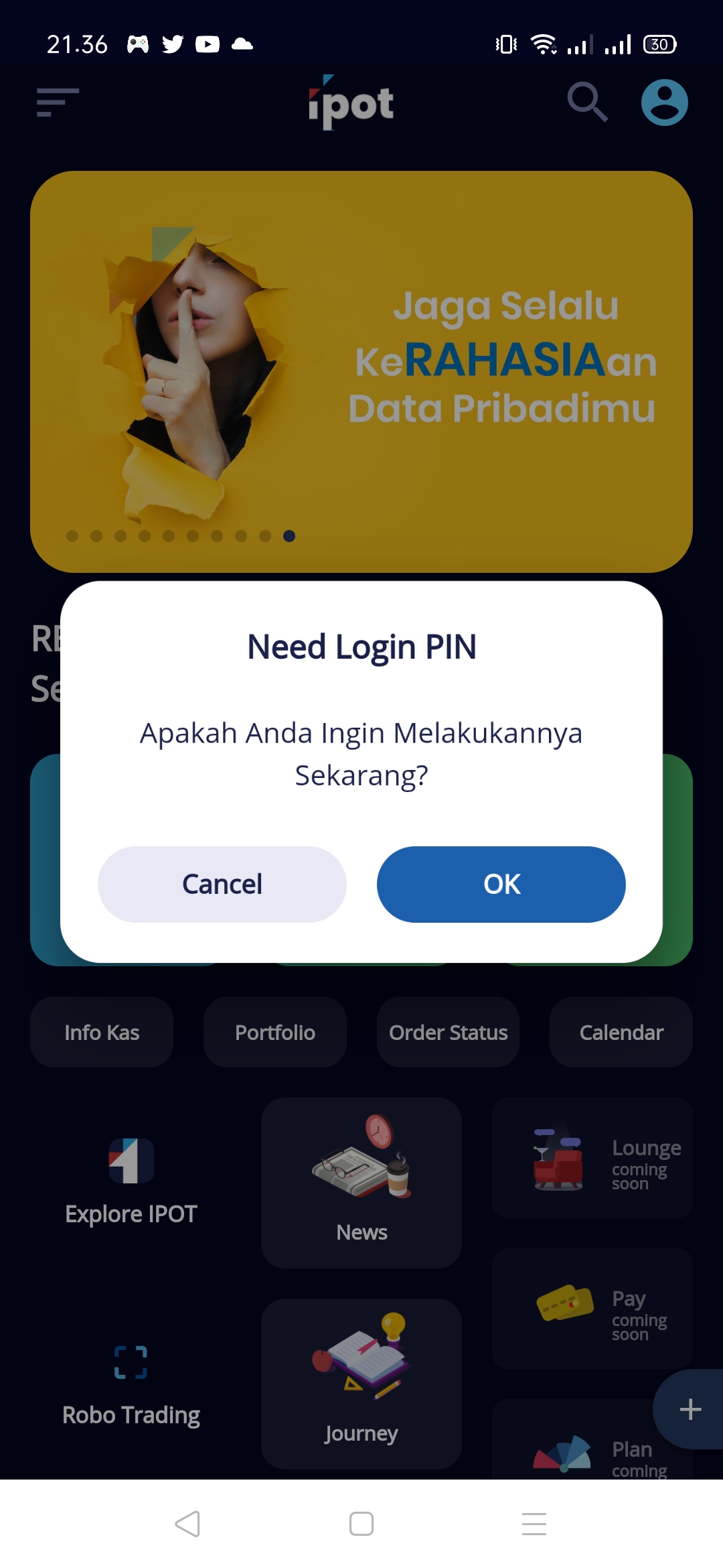 Cara Mudah Cek Saldo IPOT - zonakeuangan.com