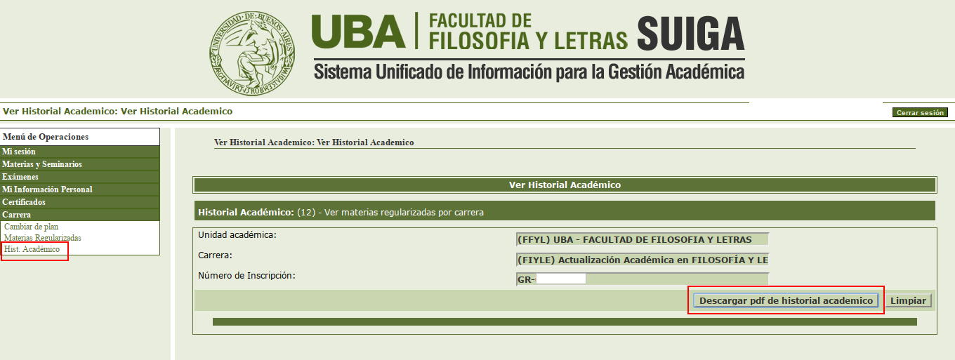 Lenguas Modernas UBA: Notas de exámenes libres