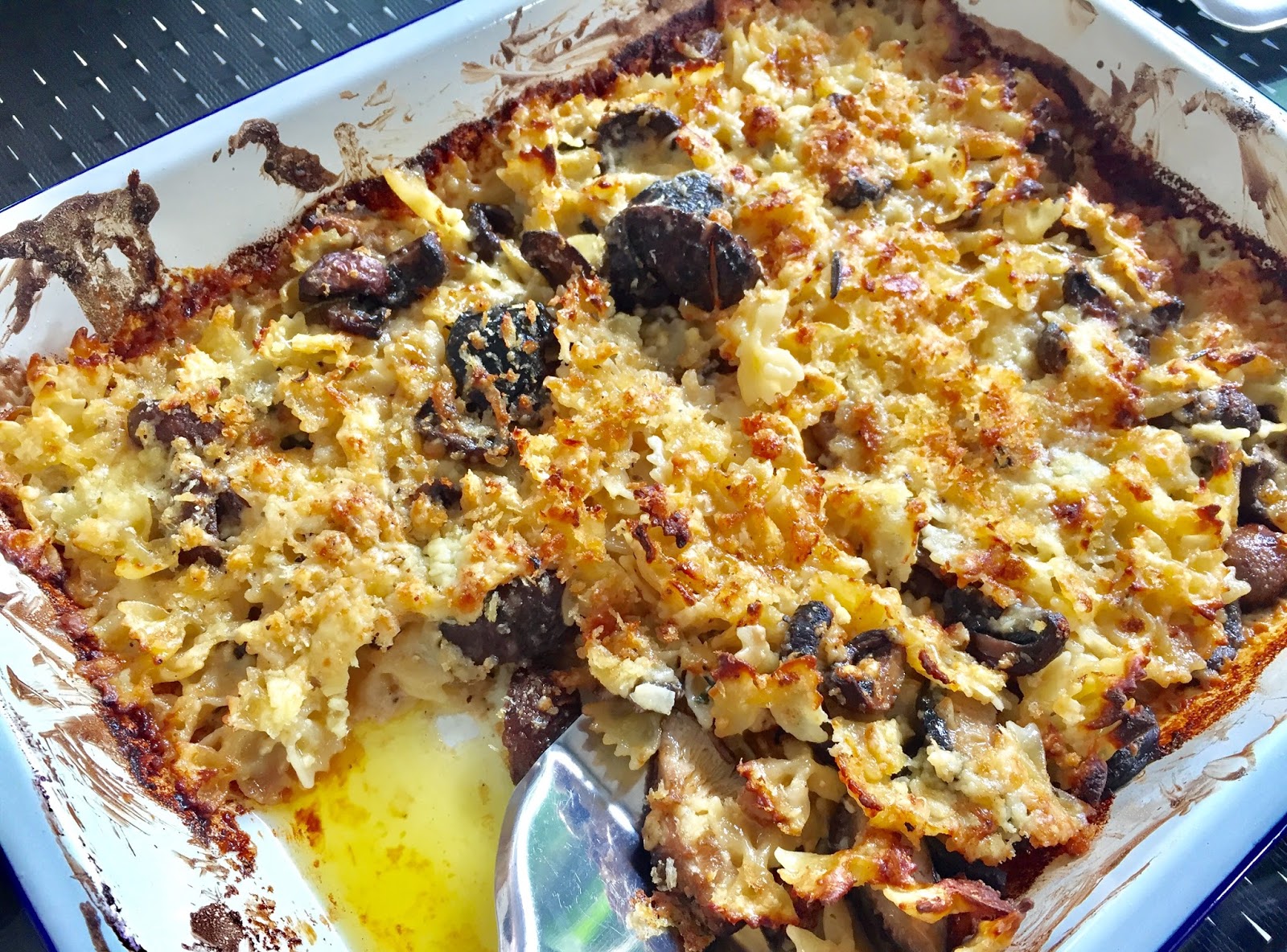 Some Like it Haute: Baked Mushroom Pasta Gratin