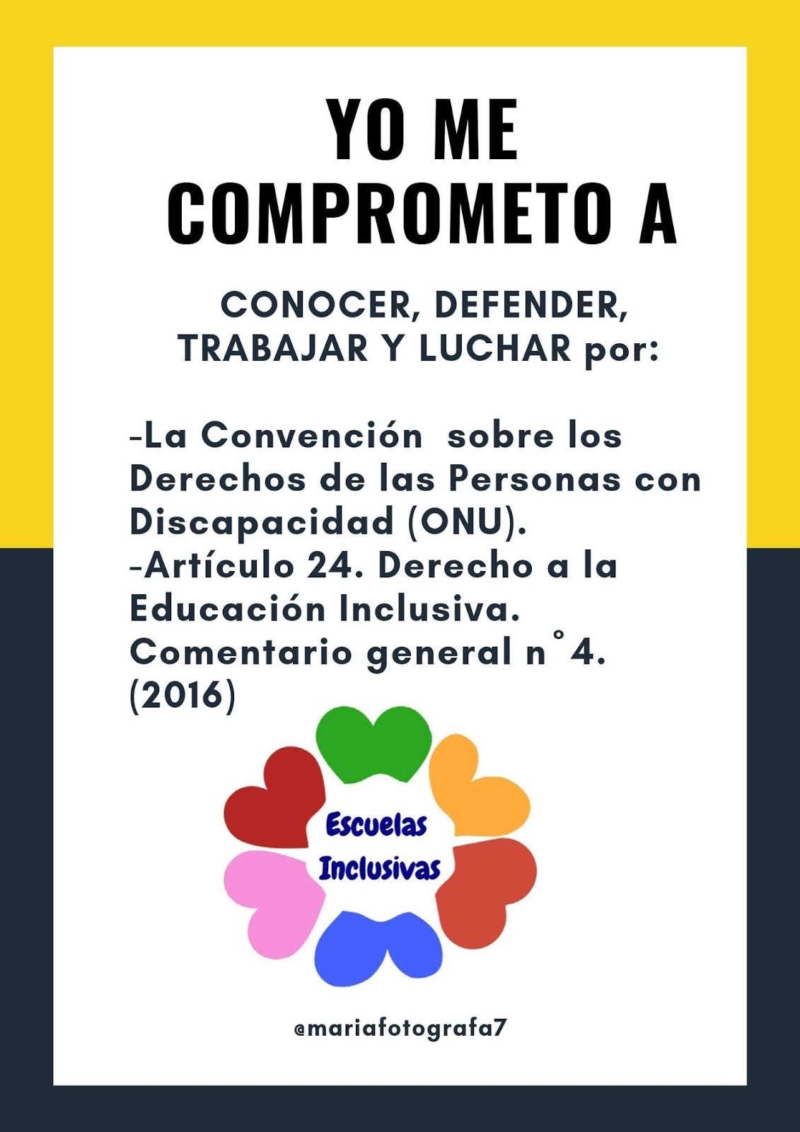 Pedagogía Inclusiva: CAMPAÑA #YOMECOMPROMETO... CON LA #CRPD