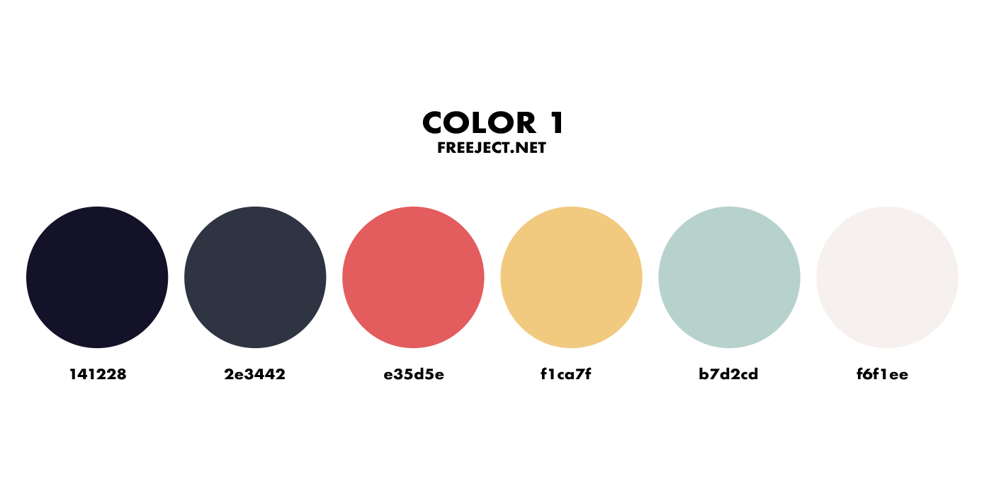 Color Palette PNG - 6 Color Combinations