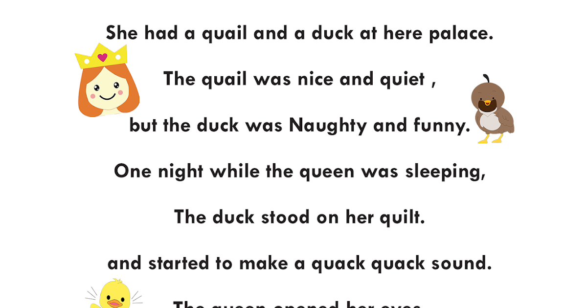 The Queen and Her Naughty Duck - Letter Q - Alphabet Stories