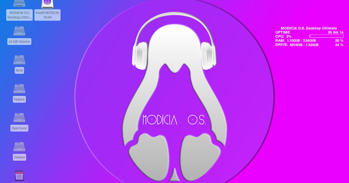 DistritoTux: Cazador de Distros presenta Modicia OS Desktop Ultimate