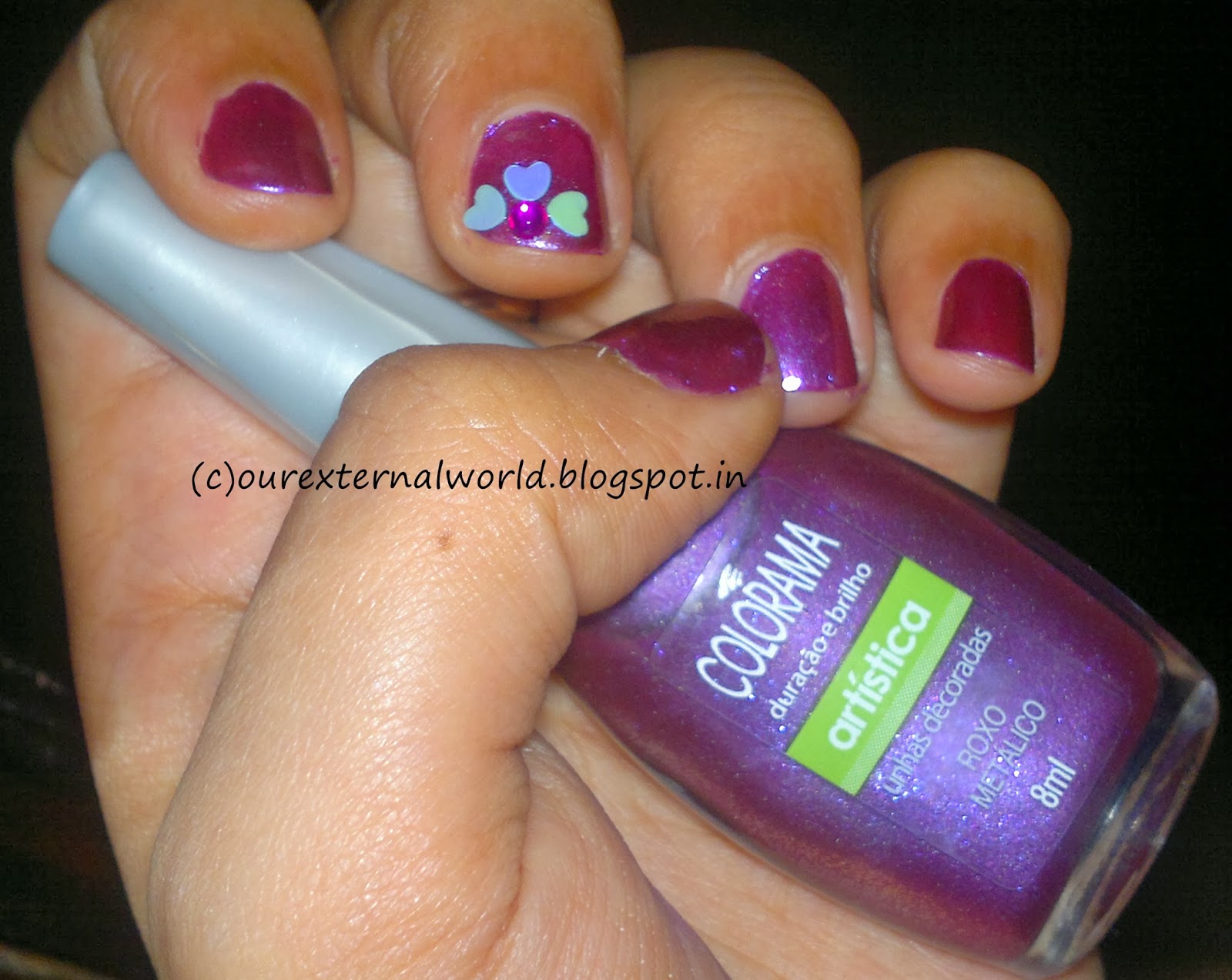 Maybelline Colorama Artistica - ROXO METALICO - Review and Swatches