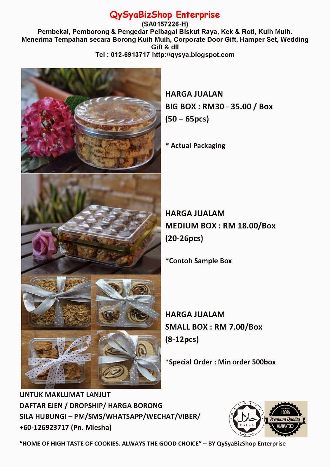 Biskut Raya Terkini, Cookies, Corporate Door Gift, Hamper set, Wedding ...