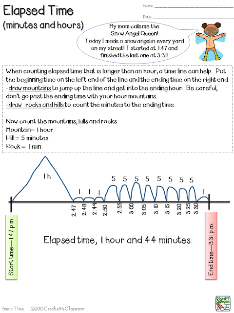 Snow Much Fun with Elapsed Time! - Crockett's Classroom