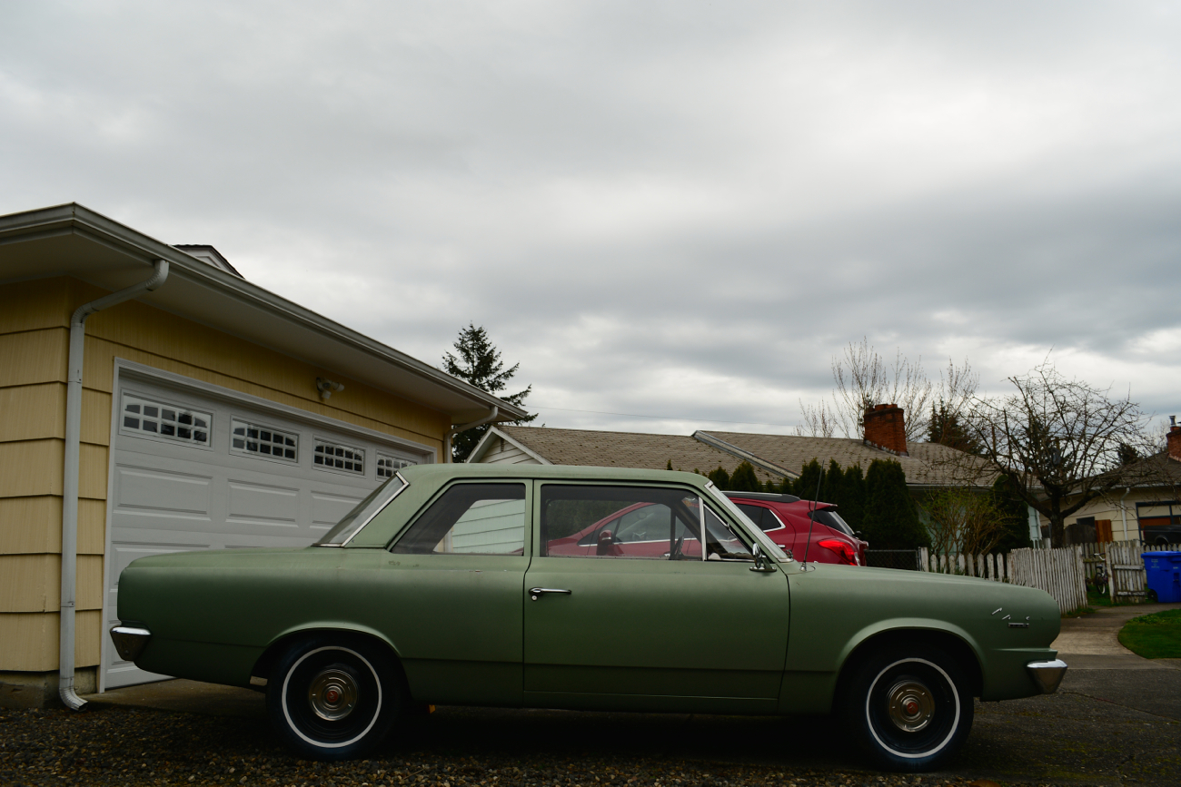 OLD PARKED CARS.: 1966 Rambler American 220.