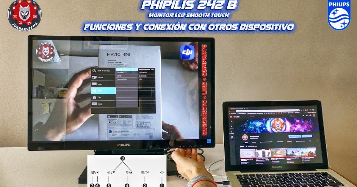 Monitor LCD Smooth Touch Philips 242B 9T/00.