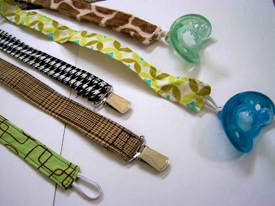 Made by Me. Shared with you.: Sewing For Baby: Pacifier Leashes
