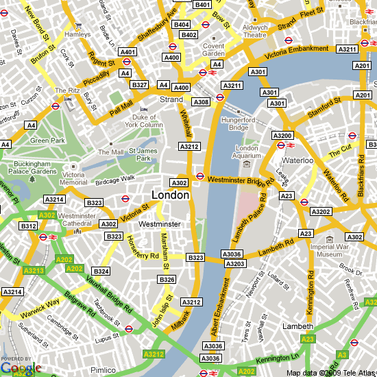 Hotels In London Uk Map Map Of World