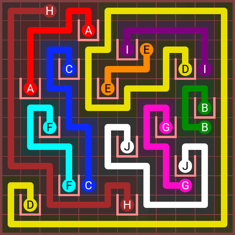 Puzzle Game Solutions: Flow Free : Pockets Pack : Level 136 (12x12 ...