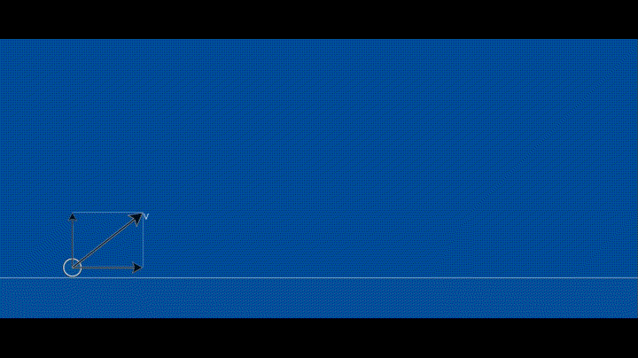 The projectile motion