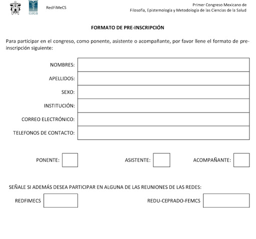 RFM: ESPAÑOL los formatos y formularios