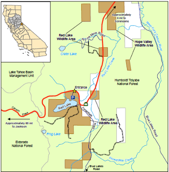 Wes' Travels to California Lakes: Red Lake - Alpine County, California