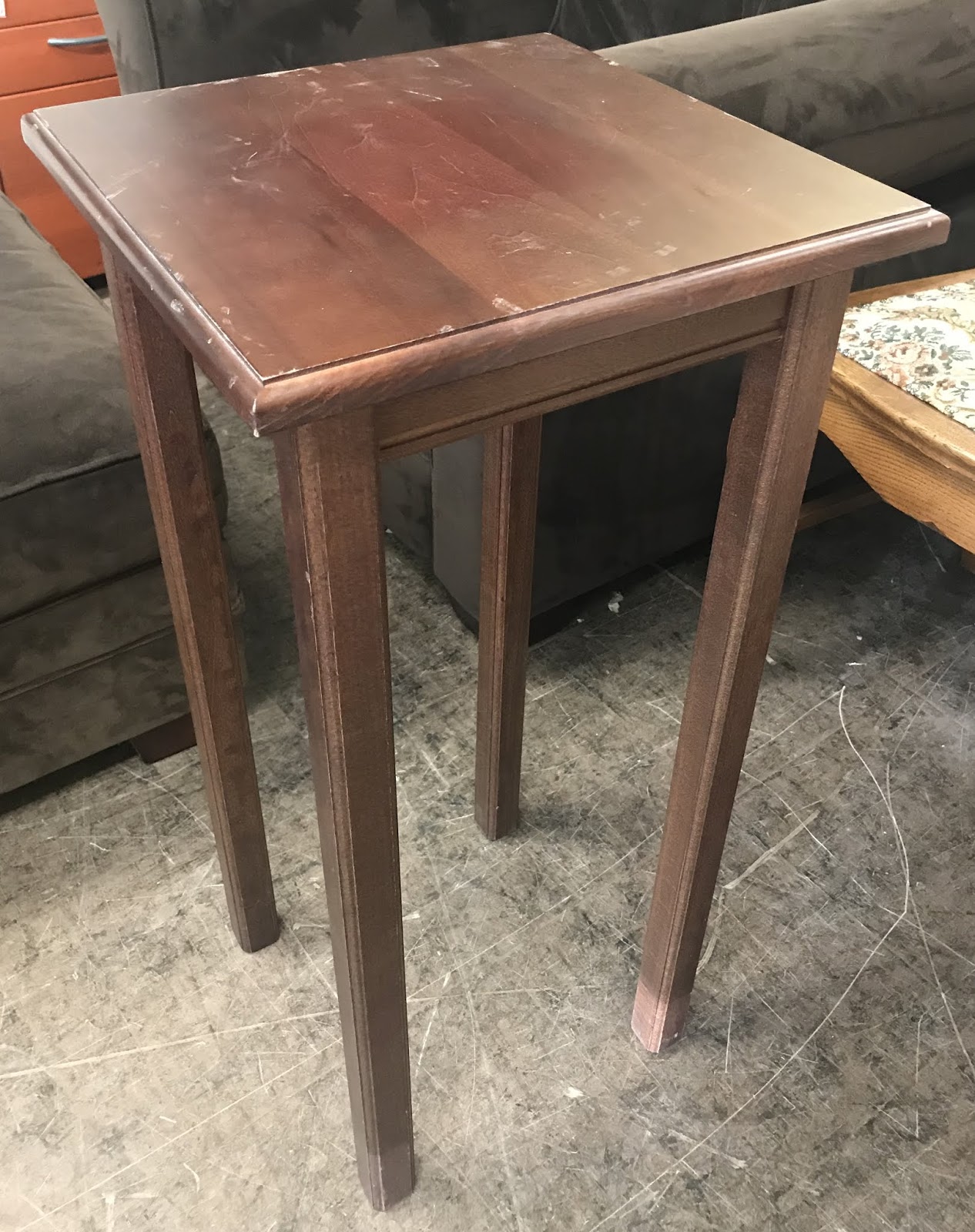 UHURU FURNITURE & COLLECTIBLES: SOLD #23603 Cherry 14” Square x 30 ...