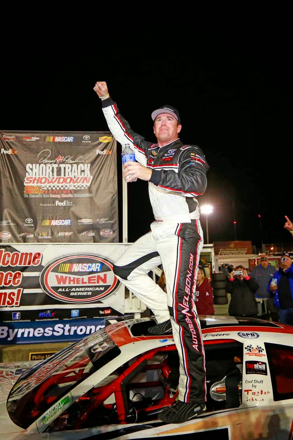 Lucky Dog: Timothy Peters wins the Denny Hamlin Short Track Challenge