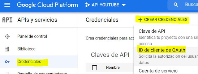 Como crear una API para YOUTUBE - PLUGINSXBMC Como crear una API para YOUTUBE - PLUGINSXBMC