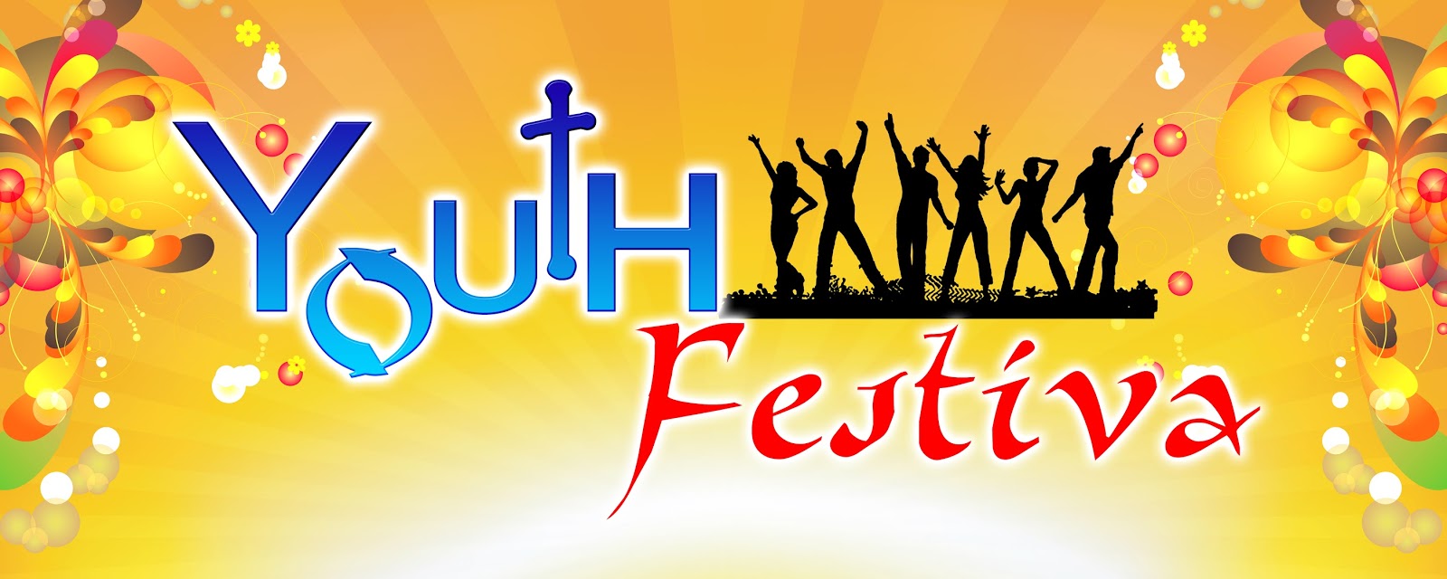 freshers day flex banner psd template free download | naveengfx