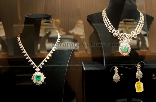Royal and Dazzling Diamond Sets - Jewellery Designs