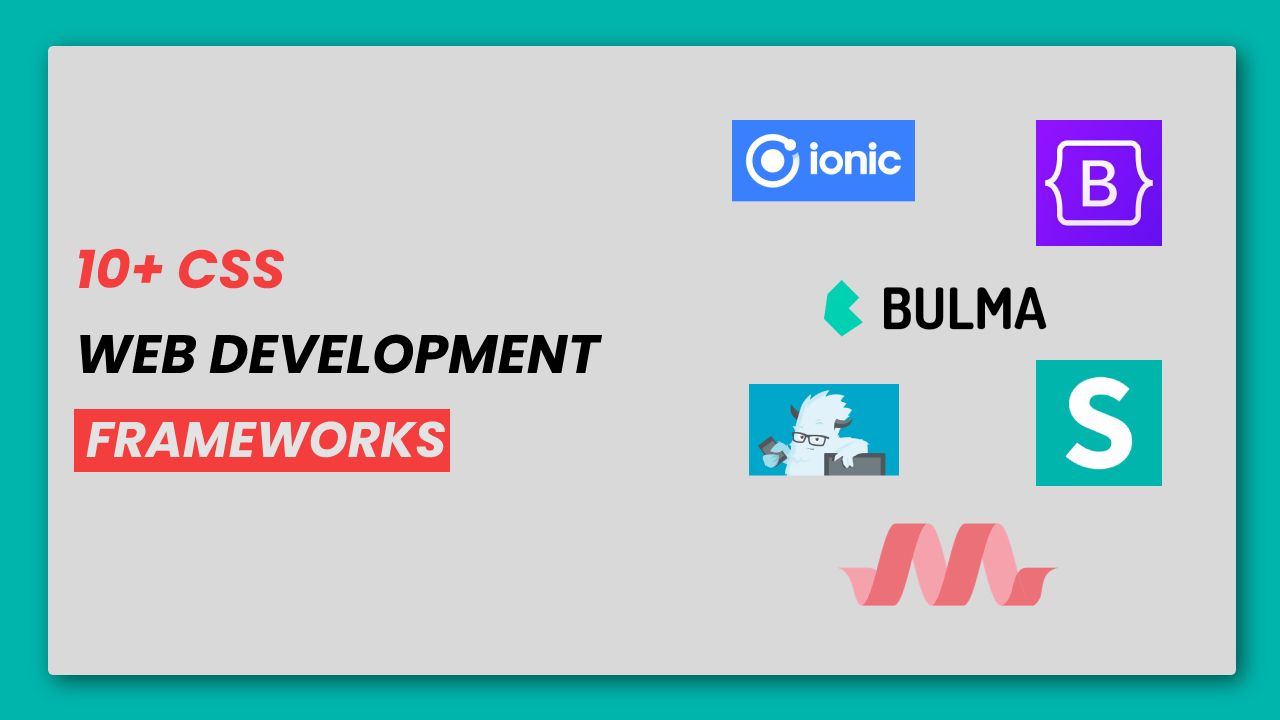 10+ CSS Frameworks For Front-End Web Development | Rustcode | RUSTCODE