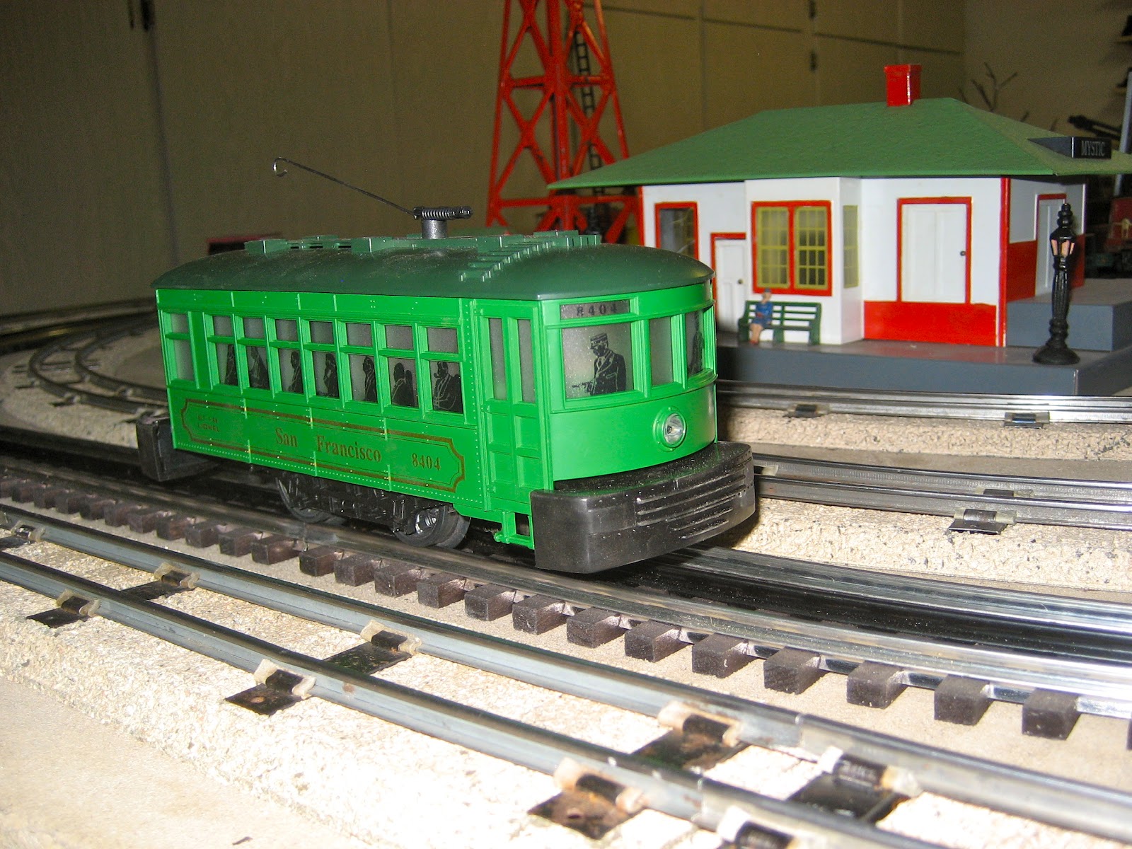 American Flyer Cabinet-top Train Layout