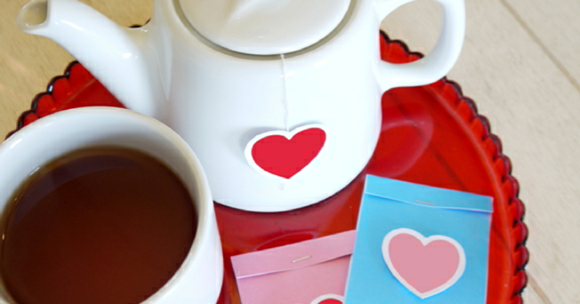 Valentine's Day Cute-TEA with Free Printables - Party Ideas | Party ...