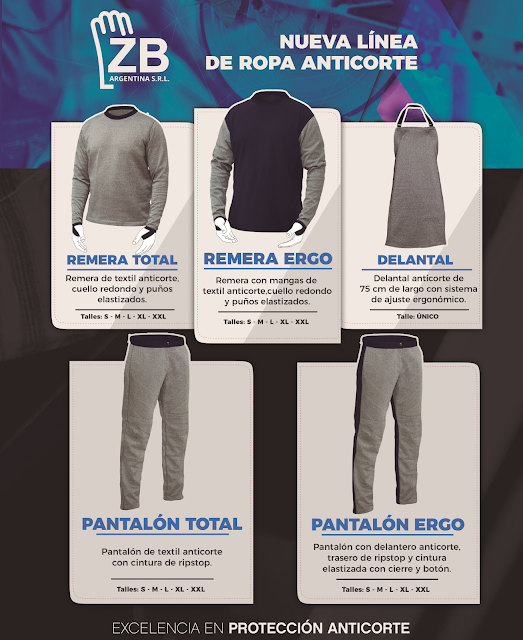 ZB ARGENTINA : Lanzamiento de la Nueva Línea de ROPA ANTICORTE
