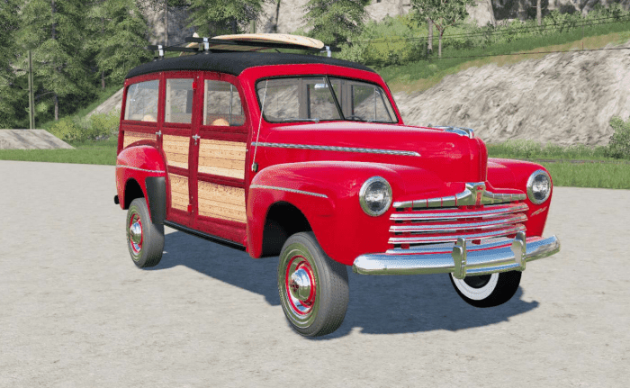 FS19 Ford V8 Super Deluxe Station Wagon v1.0 - FS 19 & 22 USA Mods ...