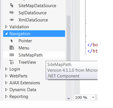 Updated New Technology: SiteMapPath with example in ASP.Net
