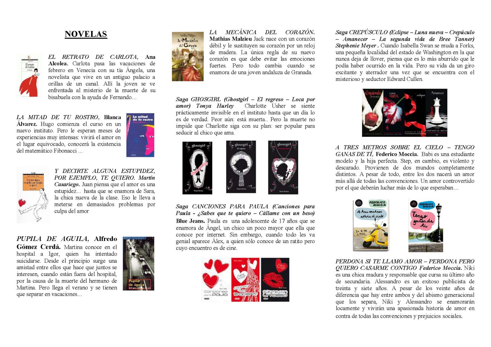 Nunca dejes de bibliosoñar...: Guía de lectura de libros de amor por ...