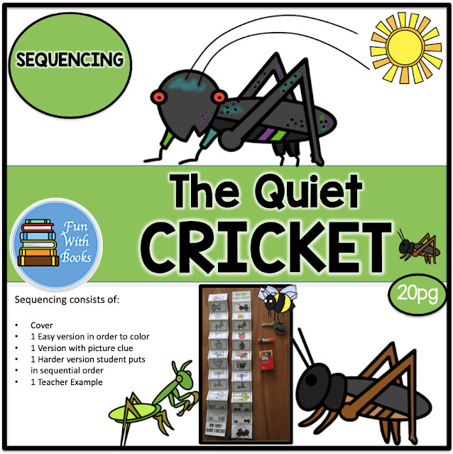 THE VERY QUIET CRICKET SEQUENCING ~ Book Units by Lynn