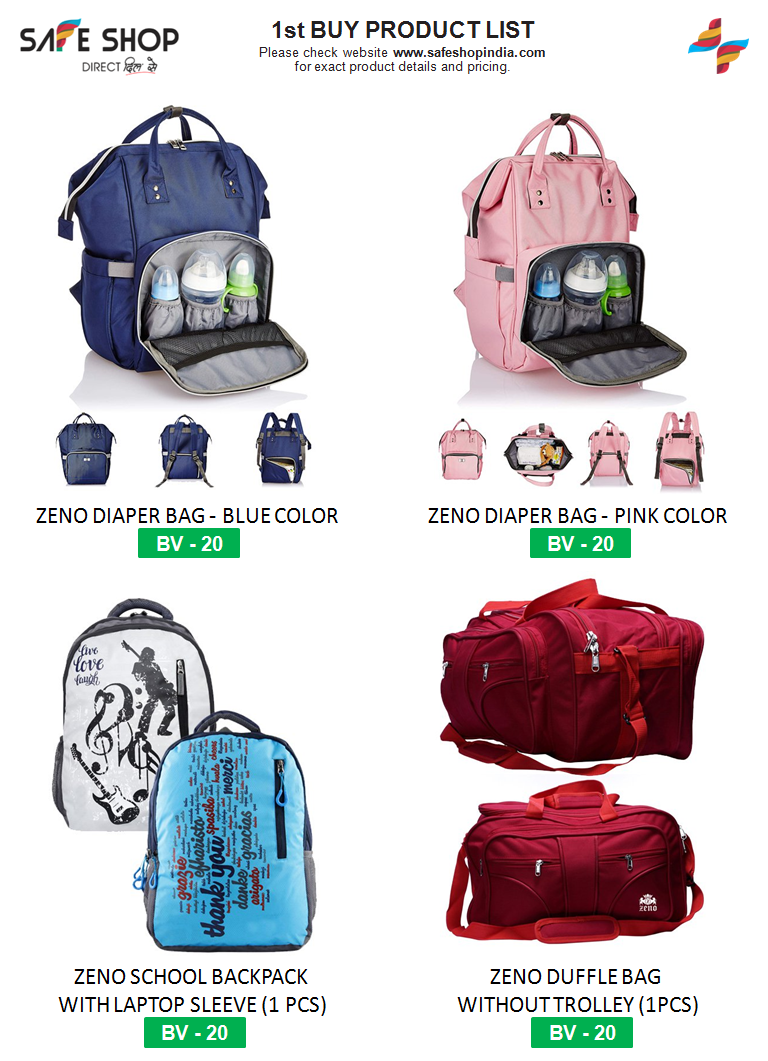 SAFE SHOP PRODUCT DETAILS FOR JOINING | SAFE SHOP ALL PRODUCTS LIST WITH BV