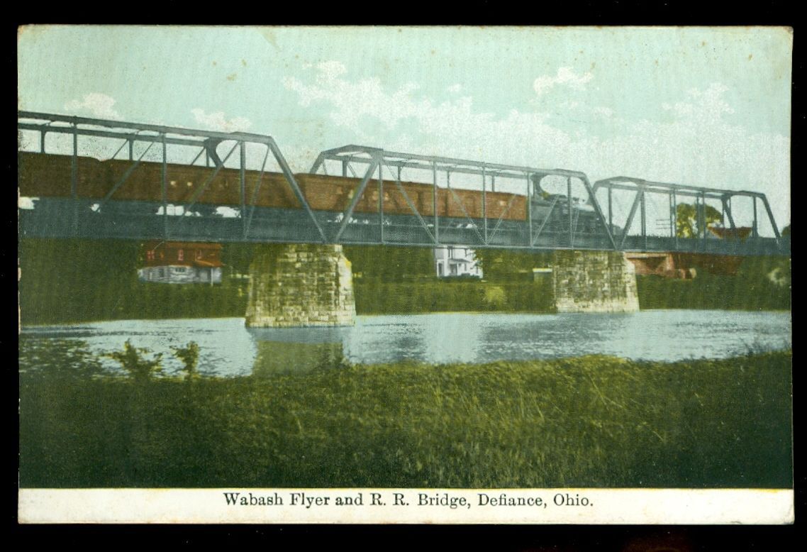 Industrial History: Napoleon, Defiance & Western/MAW/Wabash Bridge over ...